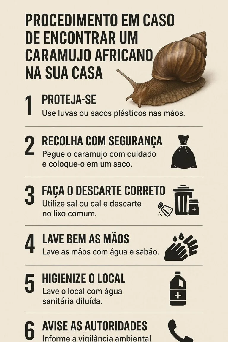 Caramujo africano: mitos e verdades sobre a espécie